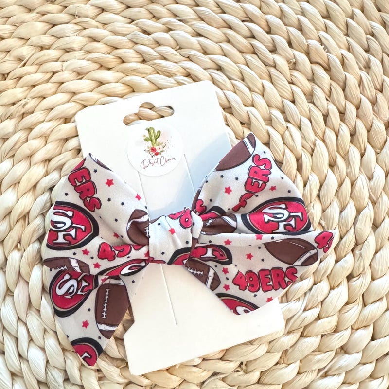 49ers Hair Bow - Etsy