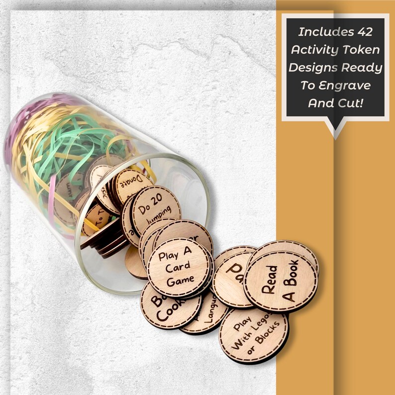 Kids Activities Bundle | I'm Bored Jar SVG | Fun Glowforge Projects ...