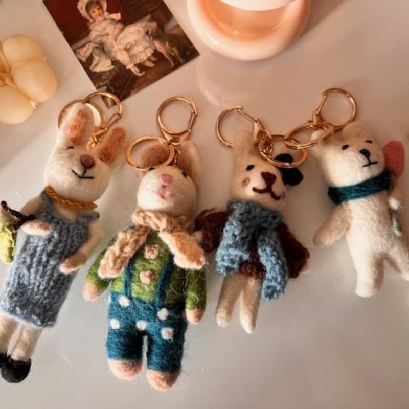 Felt Keychain - Etsy