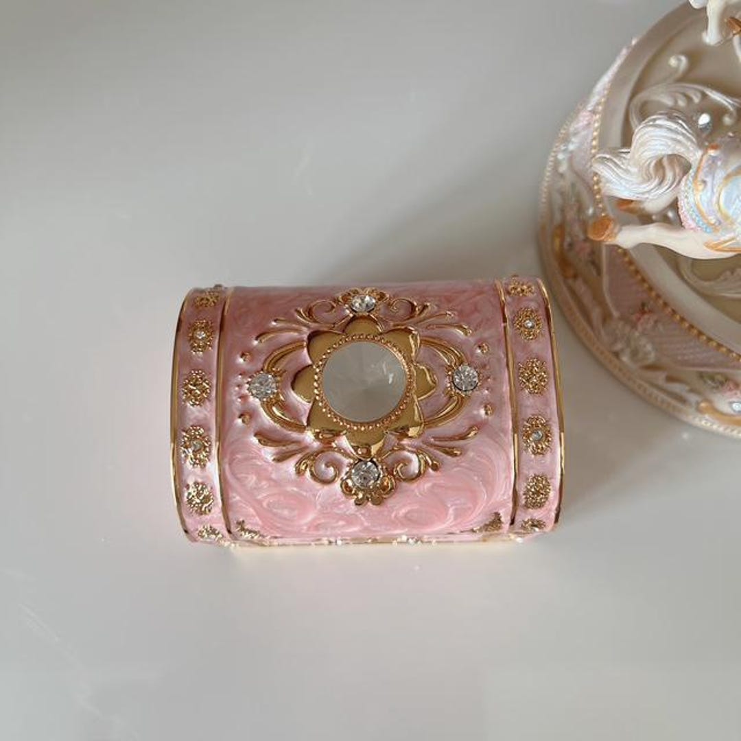 Vintage Style Musical Trinket Box / Jewelry Music Box - Etsy