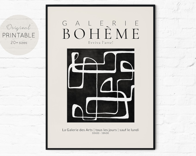 PRINTABLE EXHIBITION POSTER Museum Poster Mid Century - Etsy