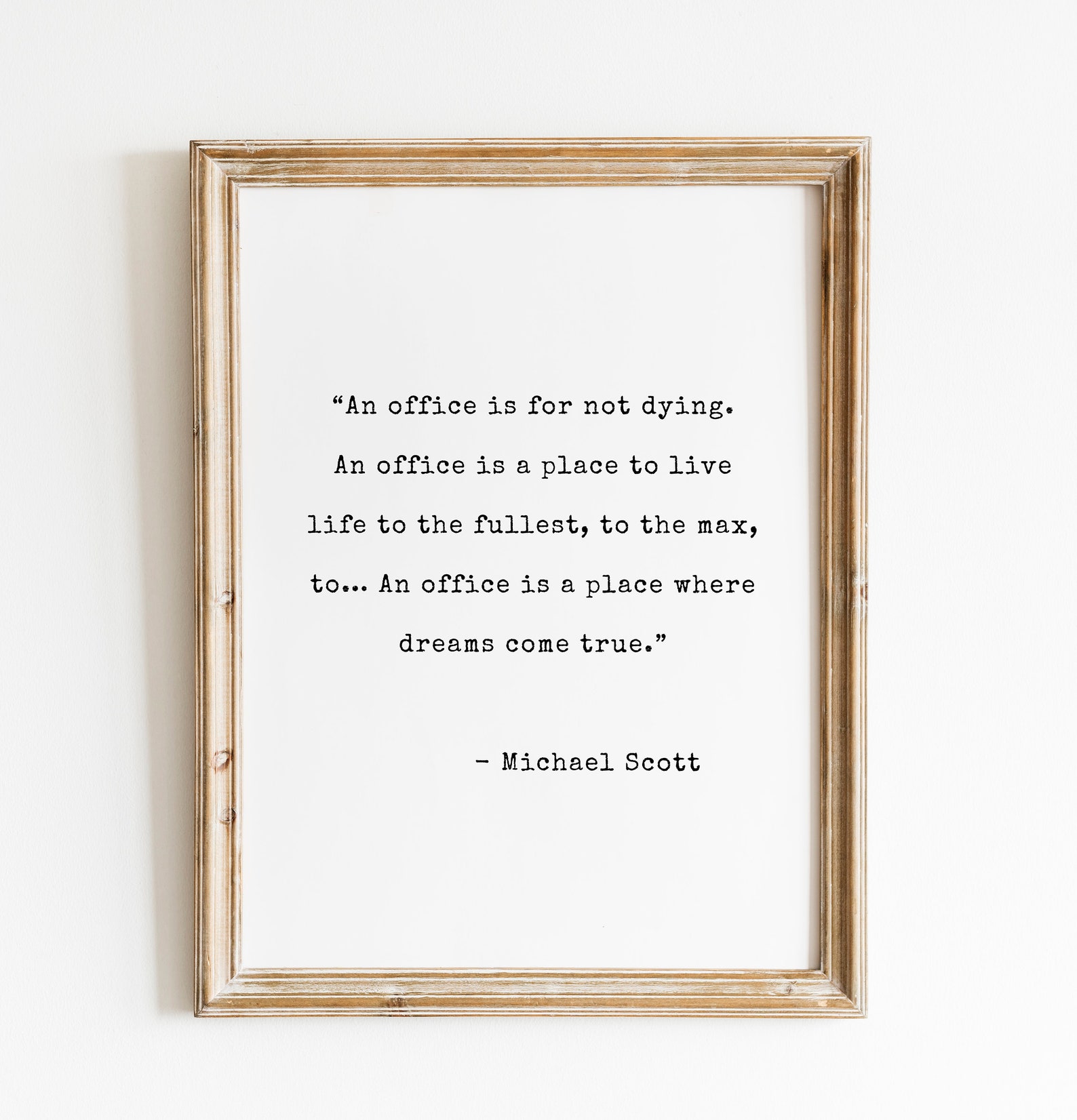 Michael Scott Quote the Office TV Show Printable Wall Art | Etsy