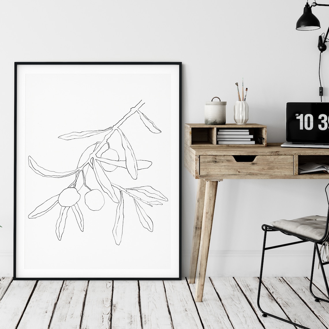 BOTANICAL LINE ART Olive Tree Minimalist Artwork Olive | Etsy