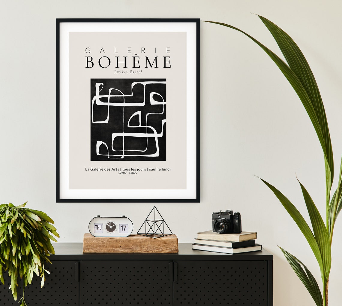 PRINTABLE EXHIBITION POSTER Museum Poster Mid Century - Etsy