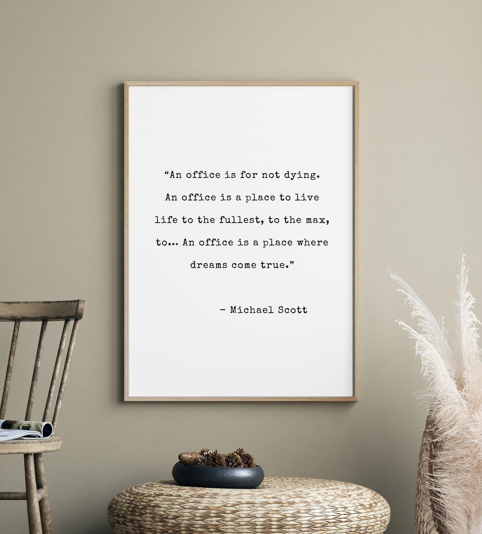 Michael Scott Quote the Office TV Show Printable Wall Art | Etsy
