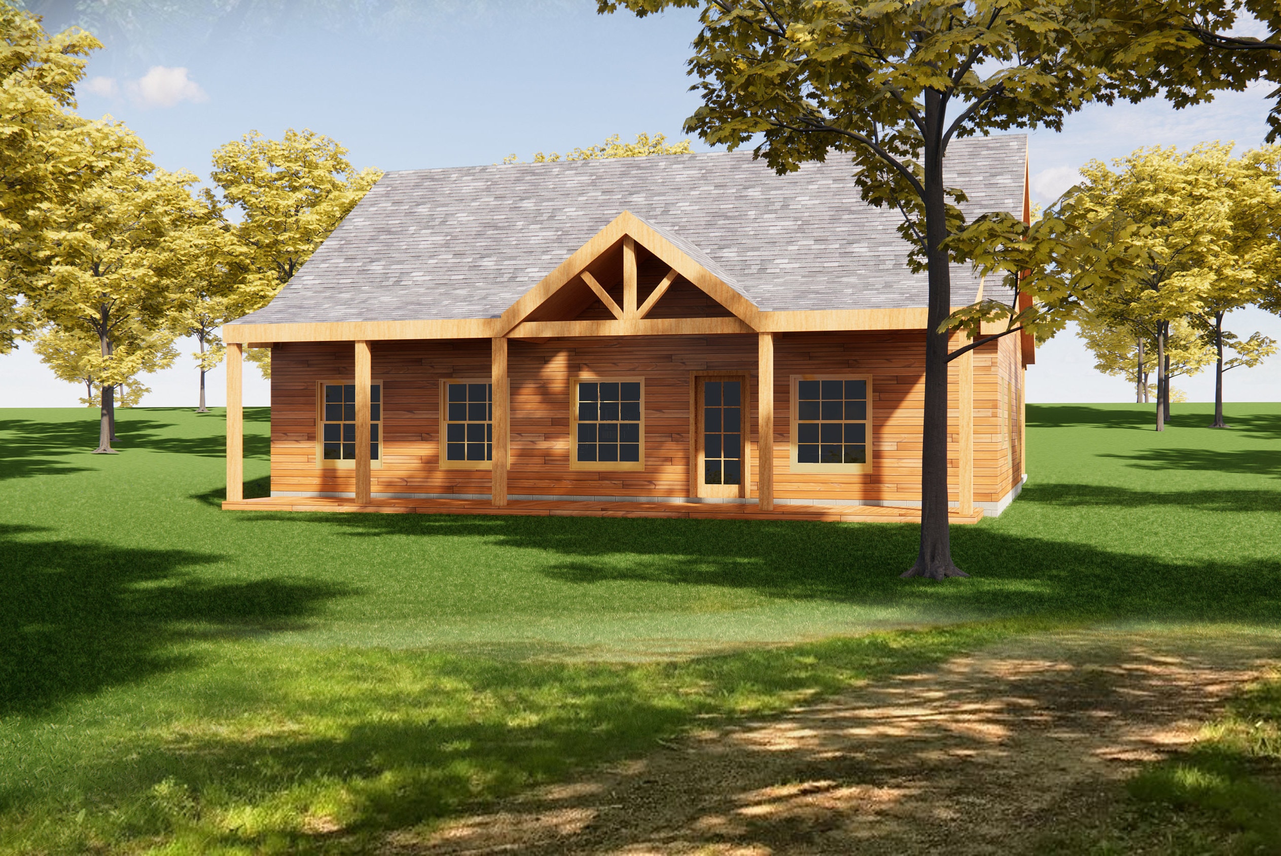 Custom House Plans and Blueprints Rustic Cabin Mountain Lakeside ...