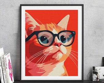 Jmp0613_african Oryx Lion, Cross Stitch Pattern PDF, Full Coverage Hand ...