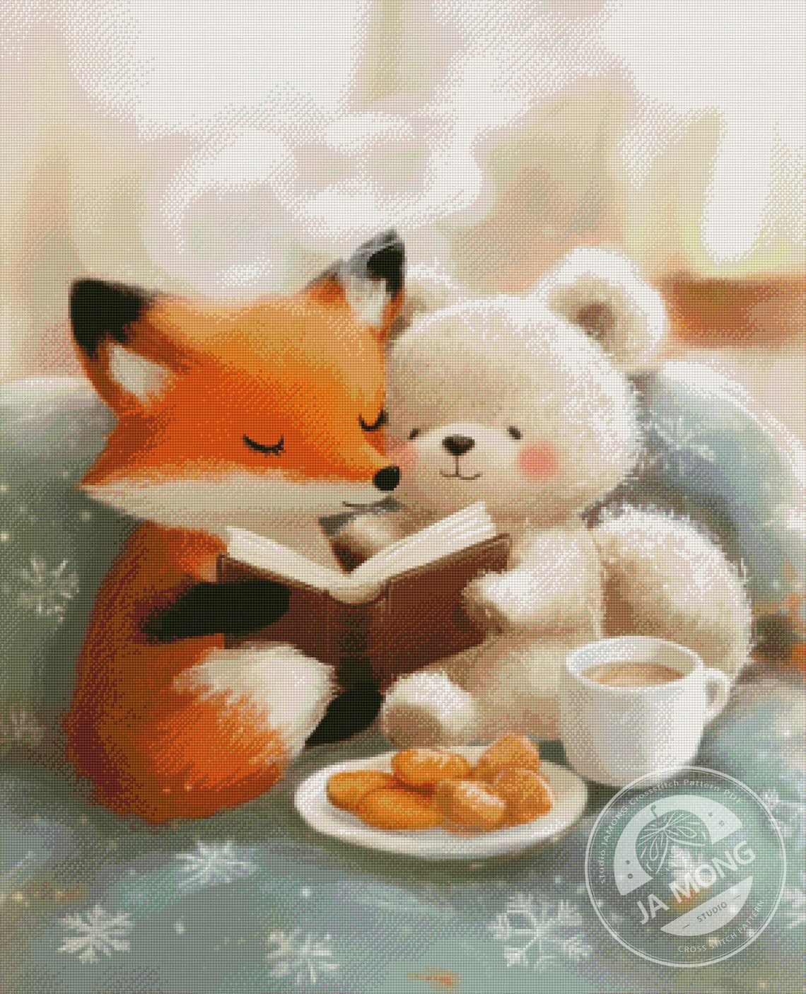 Jmp0702_friendship, Cross Stitch Pattern PDF, Full Coverage Hand ...