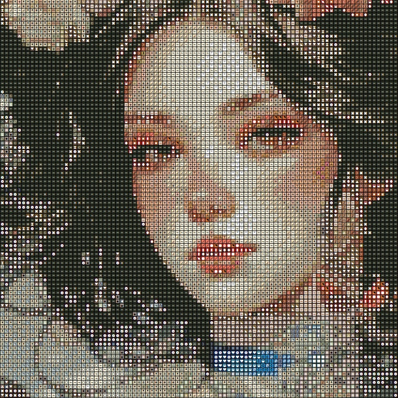 Jmp0021_fascinating Eyes, Full Coverage Cross Stitch Pattern PDF, Cross ...
