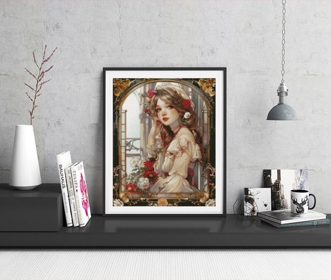 Jmp0626_magic Mirror, Cross Stitch Pattern PDF, Full Coverage Hand ...