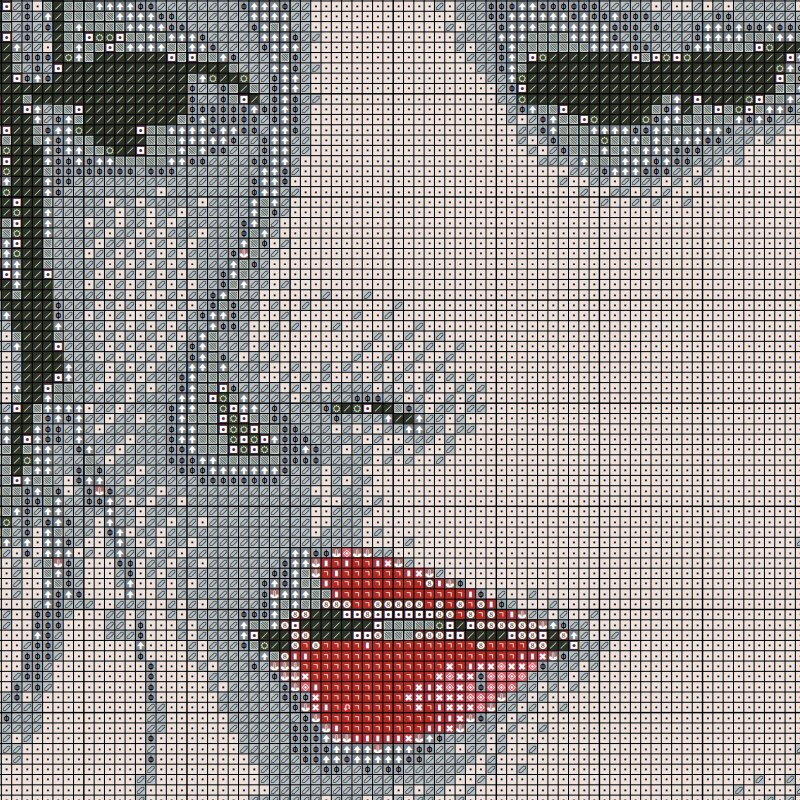 Jmp0427_red Lips, Cross Stitch Pattern PDF, Full Coverage Hand ...
