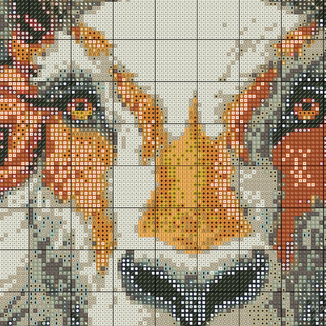 Jmp0613_african Oryx Lion, Cross Stitch Pattern PDF, Full Coverage Hand ...