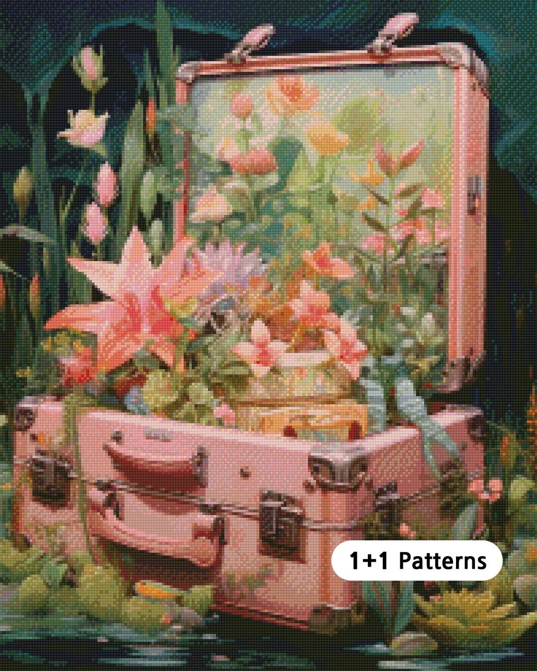Jmp0195_travel, Full Coverage Cross Stitch Pattern PDF, Cross Stitch ...