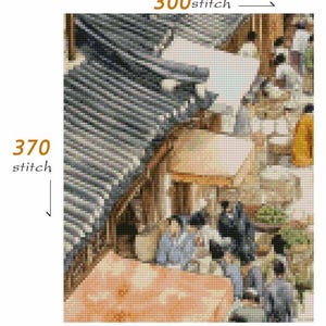 JMP0865 Joseon Dynasty Cross Stitch Pattern PDF Full Coverage Hand ...