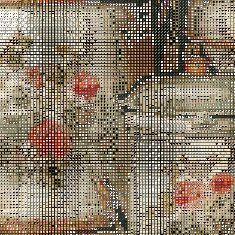 Jmp0273_kitchen Utensils, Cross Stitch Pattern PDF, Full Coverage Hand ...