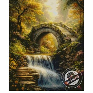 Stone Bridge Cross Stitch Pattern PDF Full Coverage Hand Embroidery ...