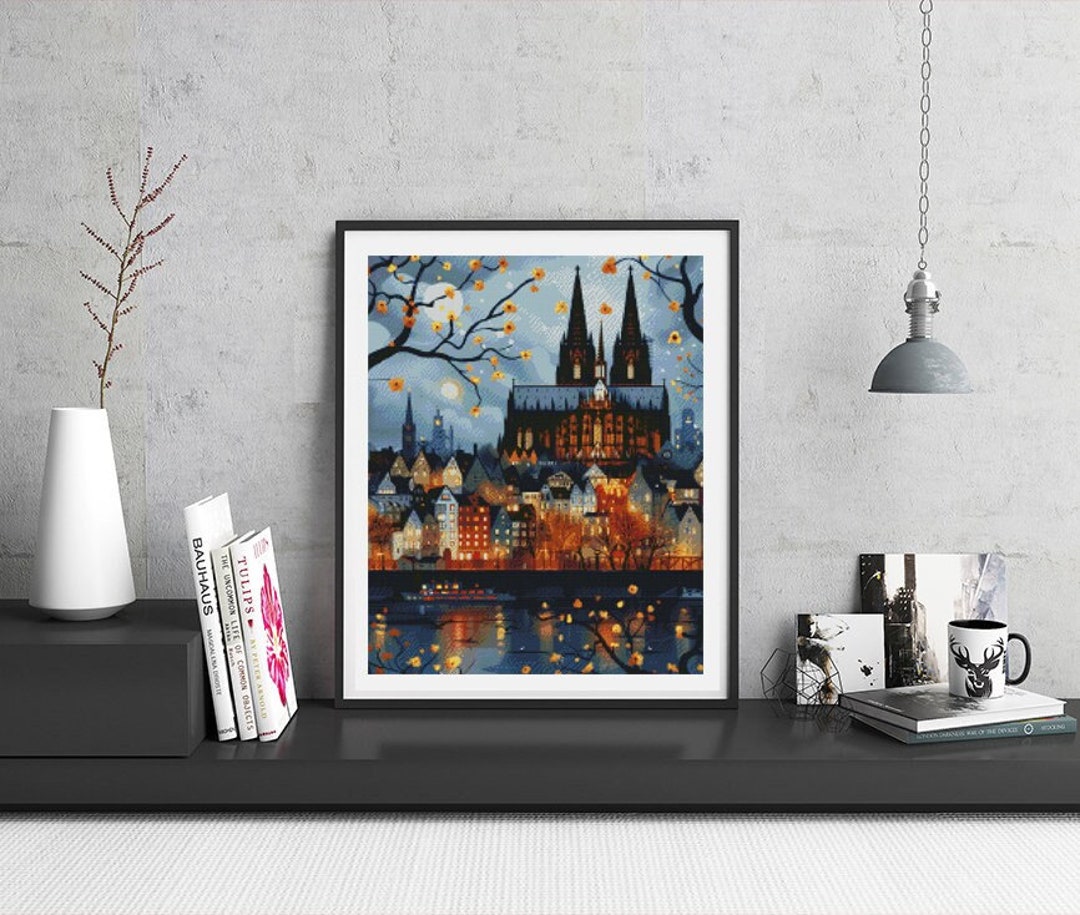 Jmp0671_cologne Dom Cathedral, Cross Stitch Pattern PDF, Full Coverage ...