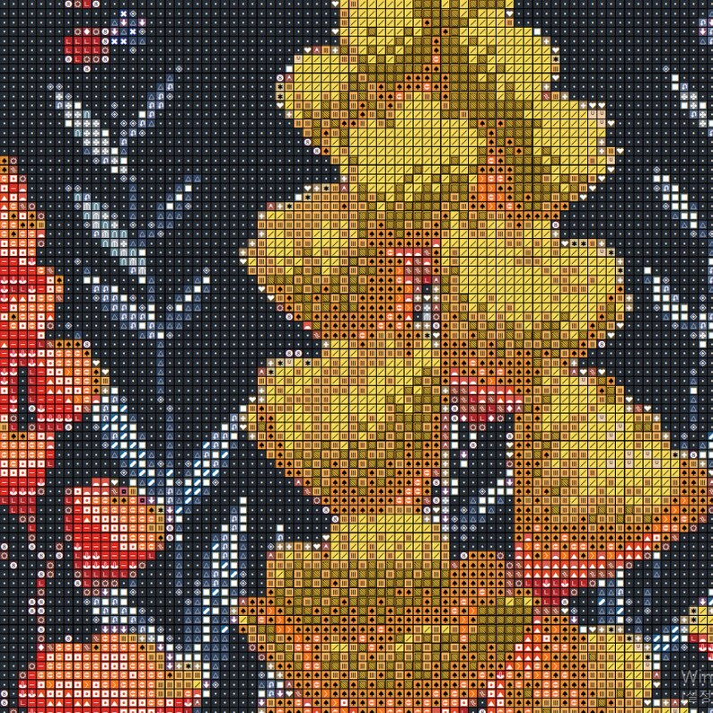 Jmp0426_flowers, Cross Stitch Pattern PDF, Full Coverage Hand Embroidery Pattern, Counted Cross ...