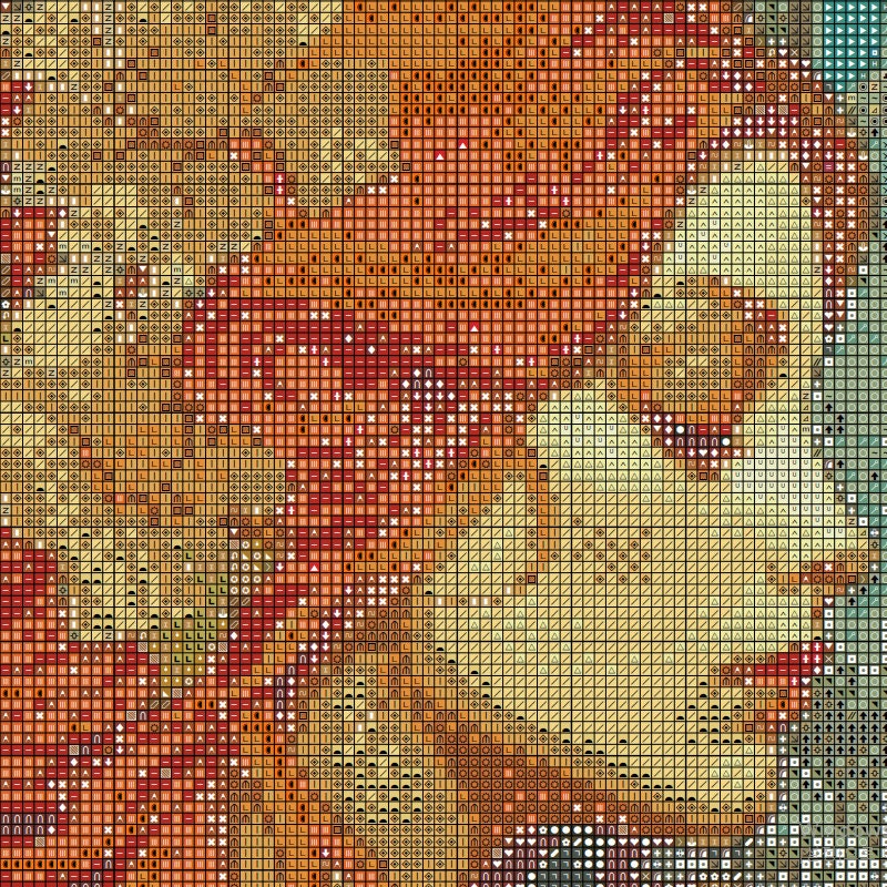 Jmp0244_thought, Full Coverage Cross Stitch Pattern PDF, Cross Stitch ...