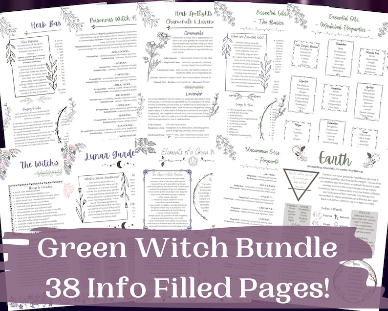 Complete Grimoire Page Bundle Grimoire Pages Grimoire | Etsy