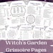 Green Witch Grimoire Page Bundle, Grimoire Pages, Grimoire Printables ...