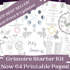 Complete Grimoire Page Bundle, Grimoire Pages, Grimoire Printables ...