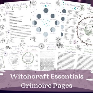 Grimoire Starter Kit, Grimoire Pages, Grimoire Printables, Witch ...