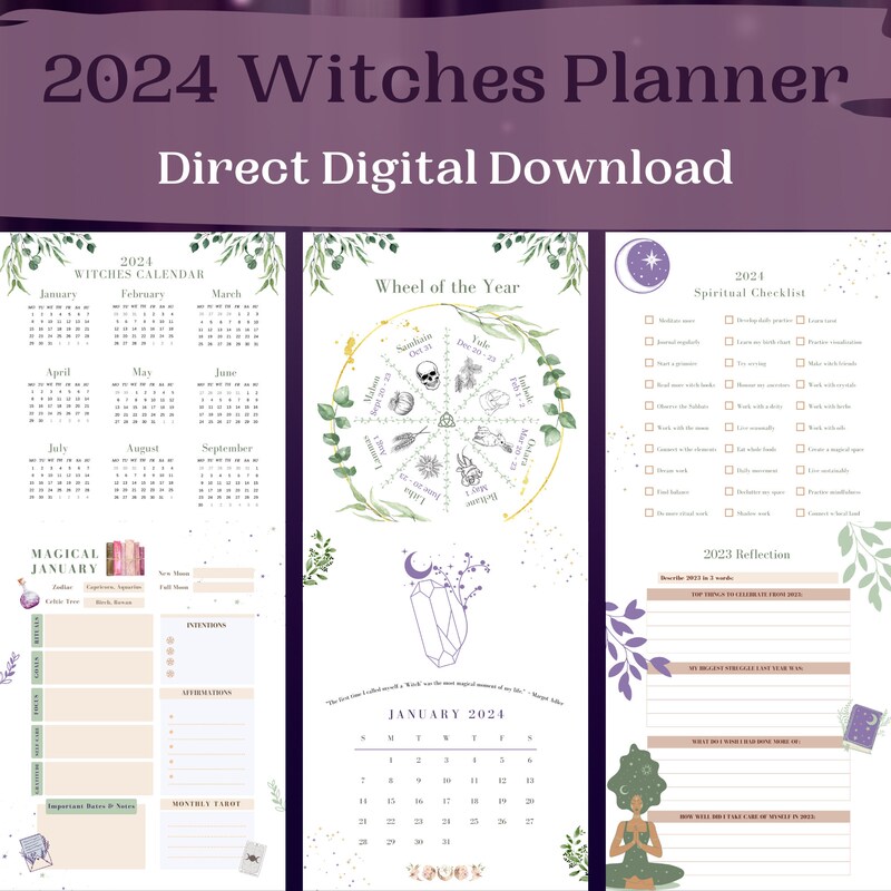 Witch Planner - Etsy