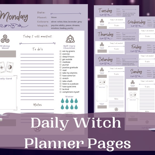 Witch Planner - Etsy