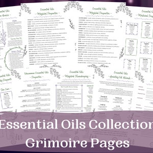Green Witch Grimoire Page Bundle, Grimoire Pages, Grimoire Printables ...
