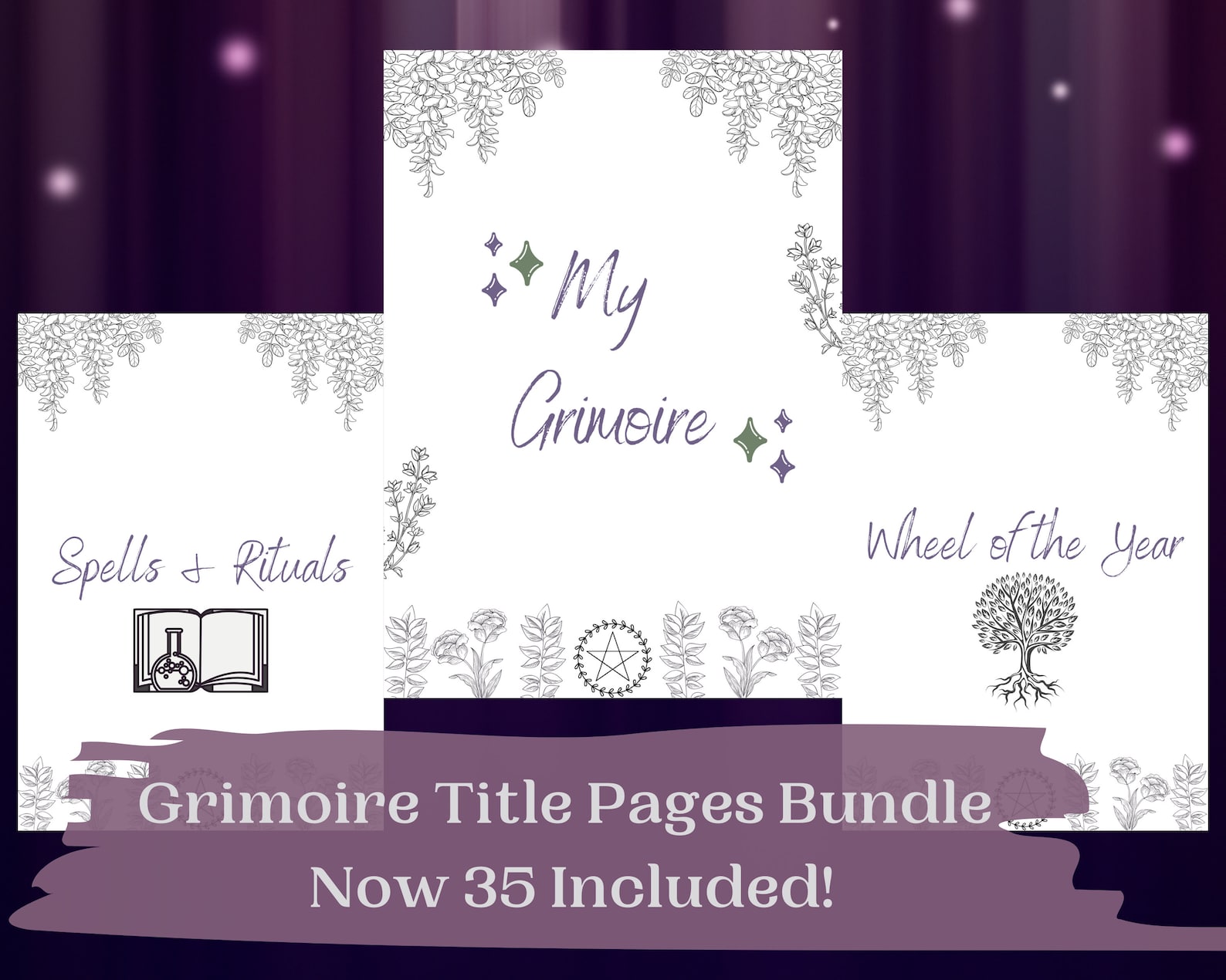 Grimoire Starter Kit, Grimoire Pages, Grimoire Printables, Witch ...