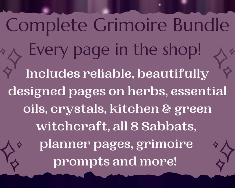 Complete Grimoire Page Bundle Grimoire Pages Grimoire | Etsy