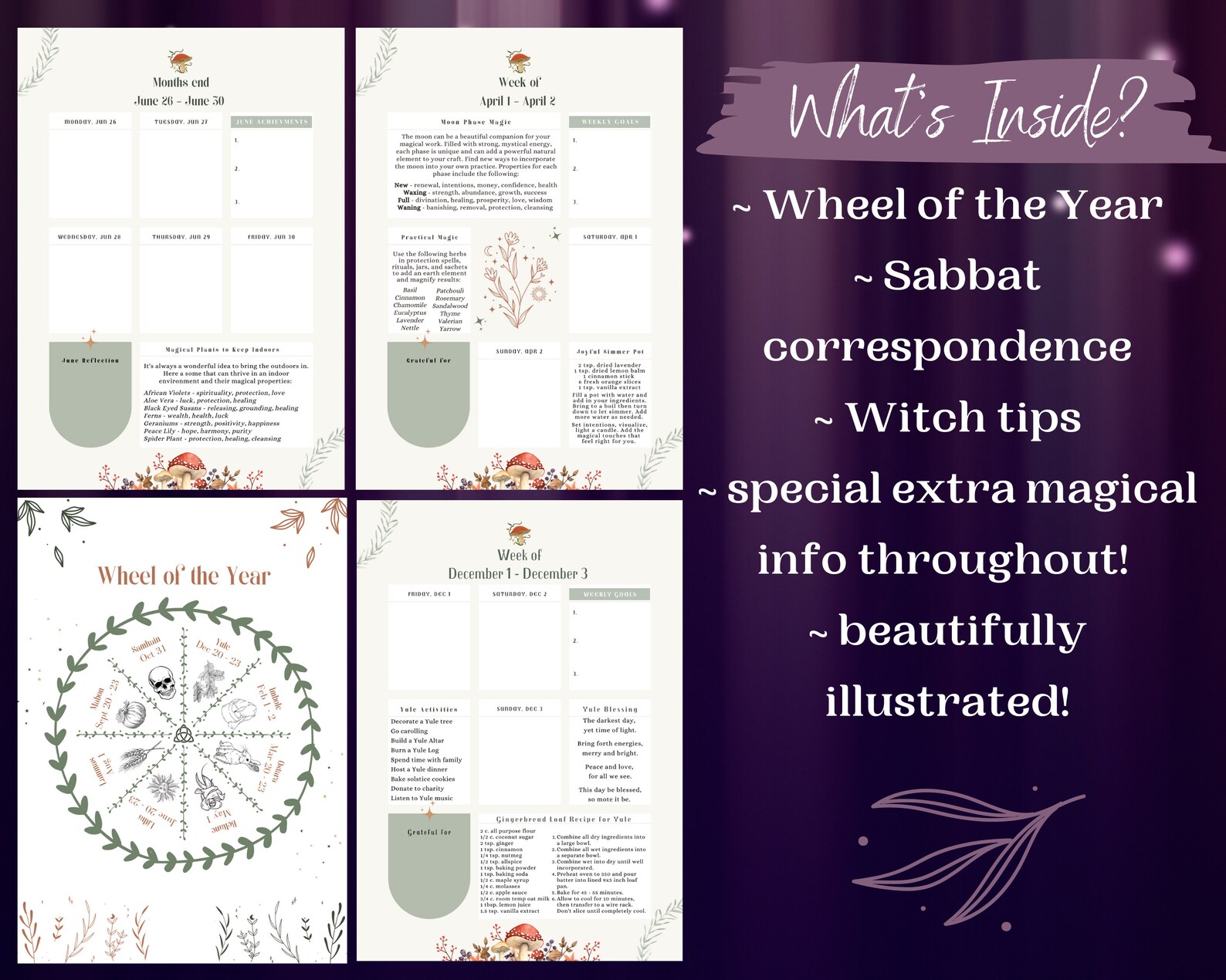 2023 Witches Planner Witch Printables Printable Witch - Etsy Canada