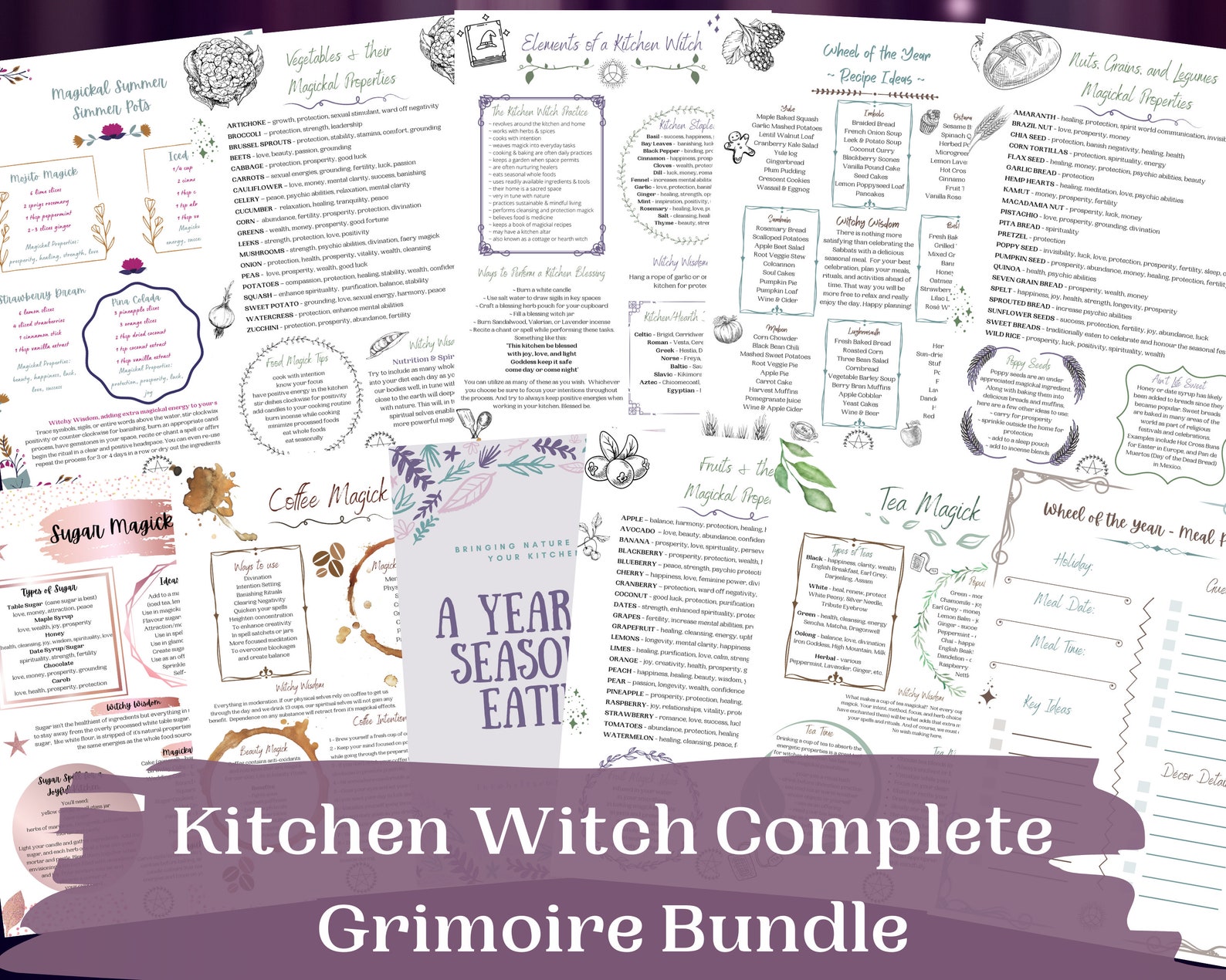 Complete Grimoire Page Bundle Grimoire Pages Grimoire - Etsy