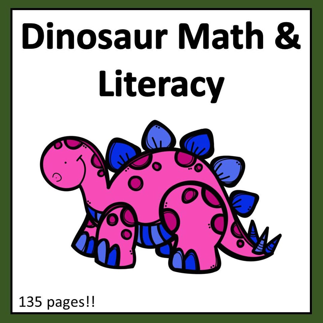Dinosaur Math & Literacy | Digital Download Products | Teacher ...
