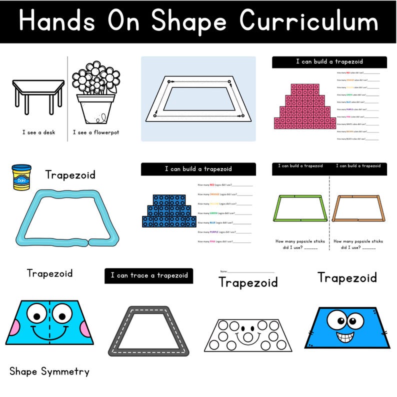 Trapezoid Curriculum | Digital Download Products | Teacher Resources - Etsy