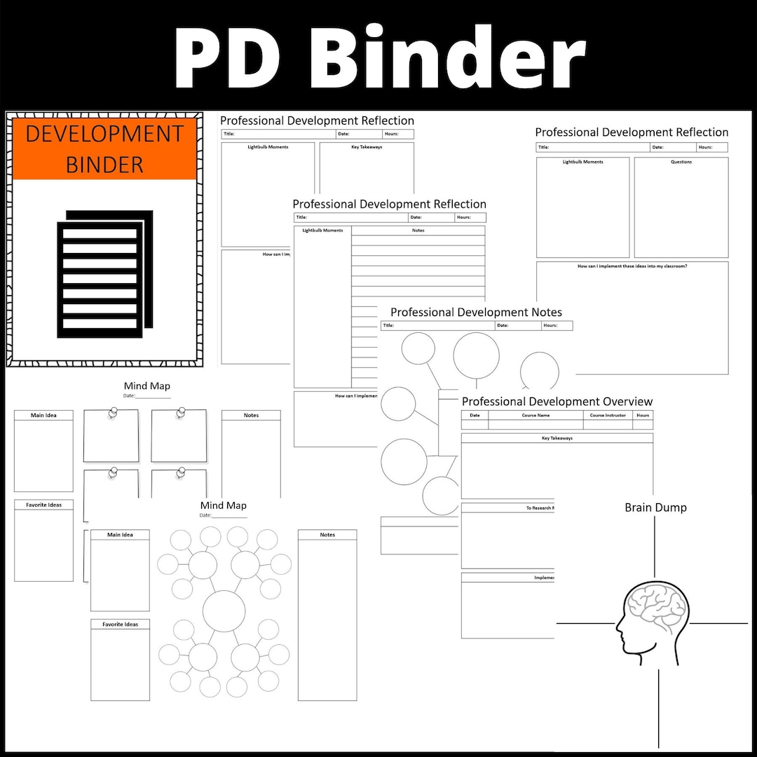 Professional Development Binder - Etsy