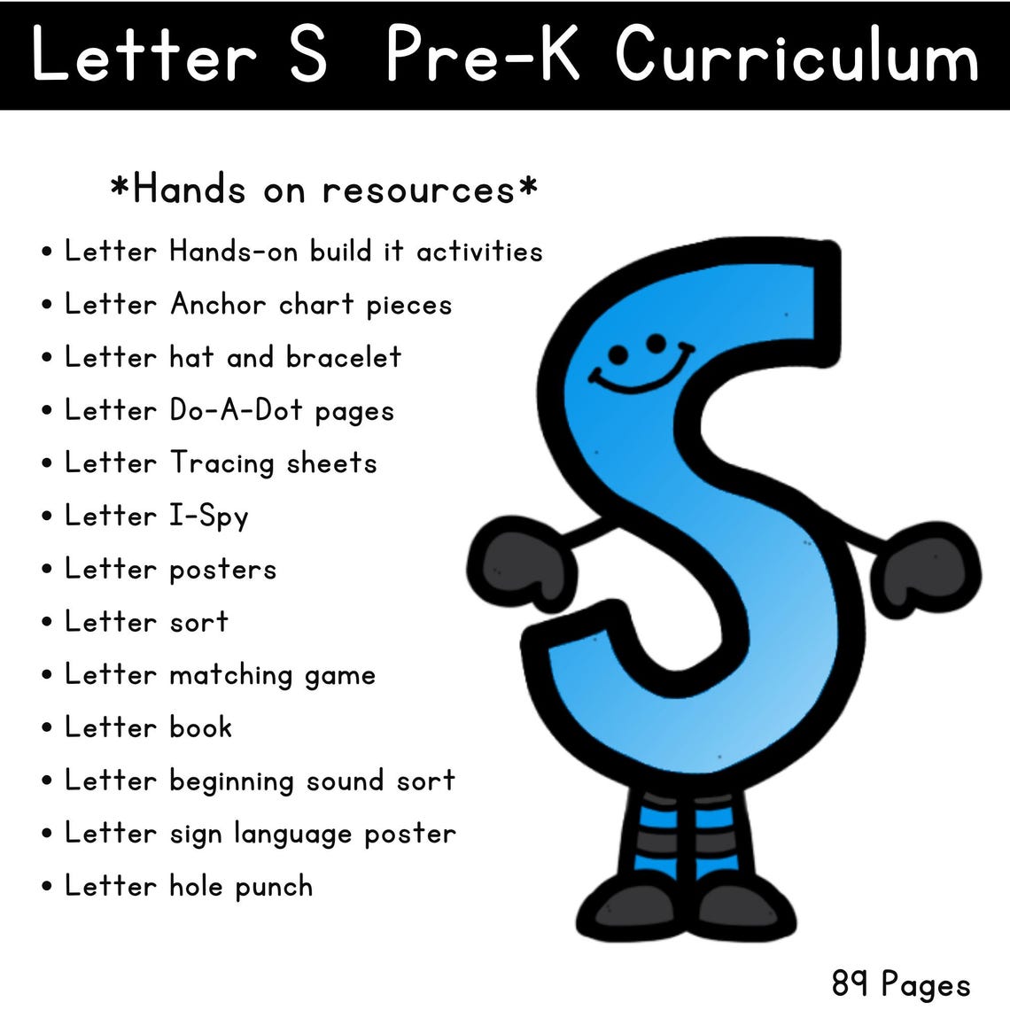 Pre-k Letter S Curriculum | Digital Download Products | Teacher ...