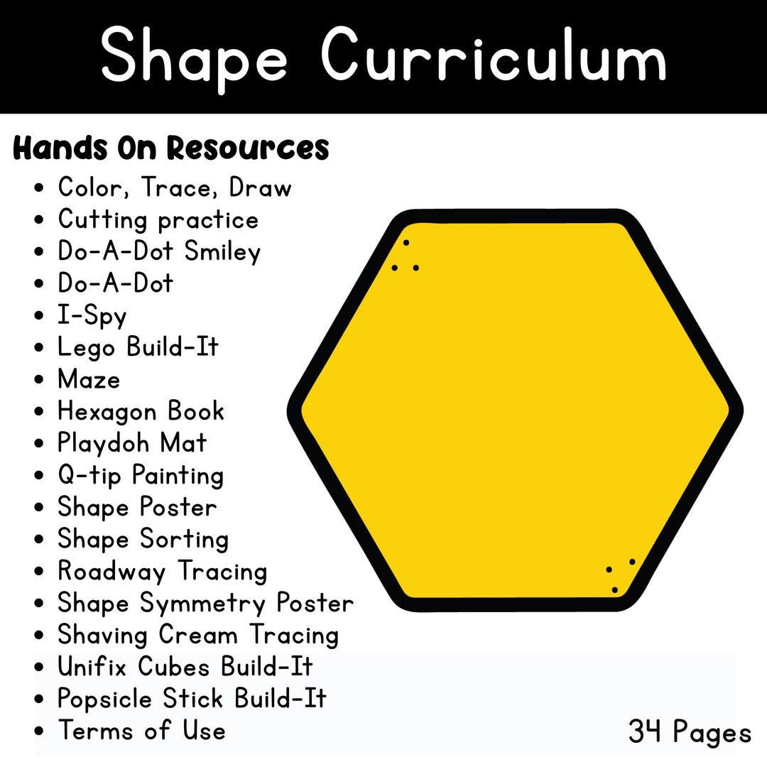 Hexagon Curriculum | Digital Download Products | Teacher Resources - Etsy