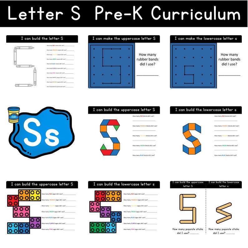 Pre-k Letter S Curriculum | Digital Download Products | Teacher ...