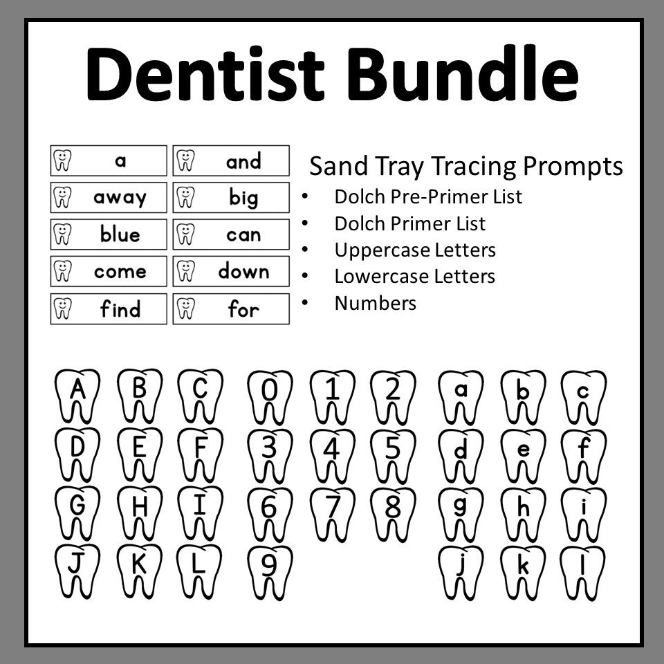 Dentist Math & Literacy | Digital Download Products | Teacher Resources ...