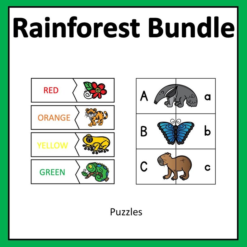 Rainforest Math & Literacy | Digital Download Products | Teacher ...