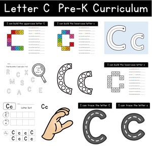 Pre-k Letter C Curriculum | Digital Download Products | Teacher ...