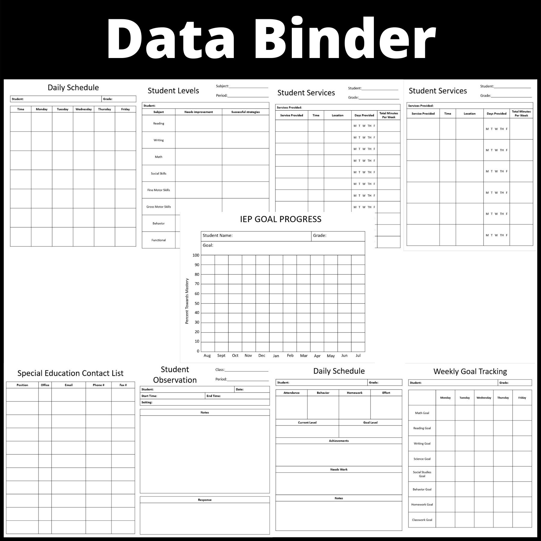 Data Teacher Binder - Etsy