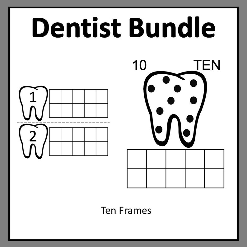Dentist Math & Literacy | Digital Download Products | Teacher Resources ...