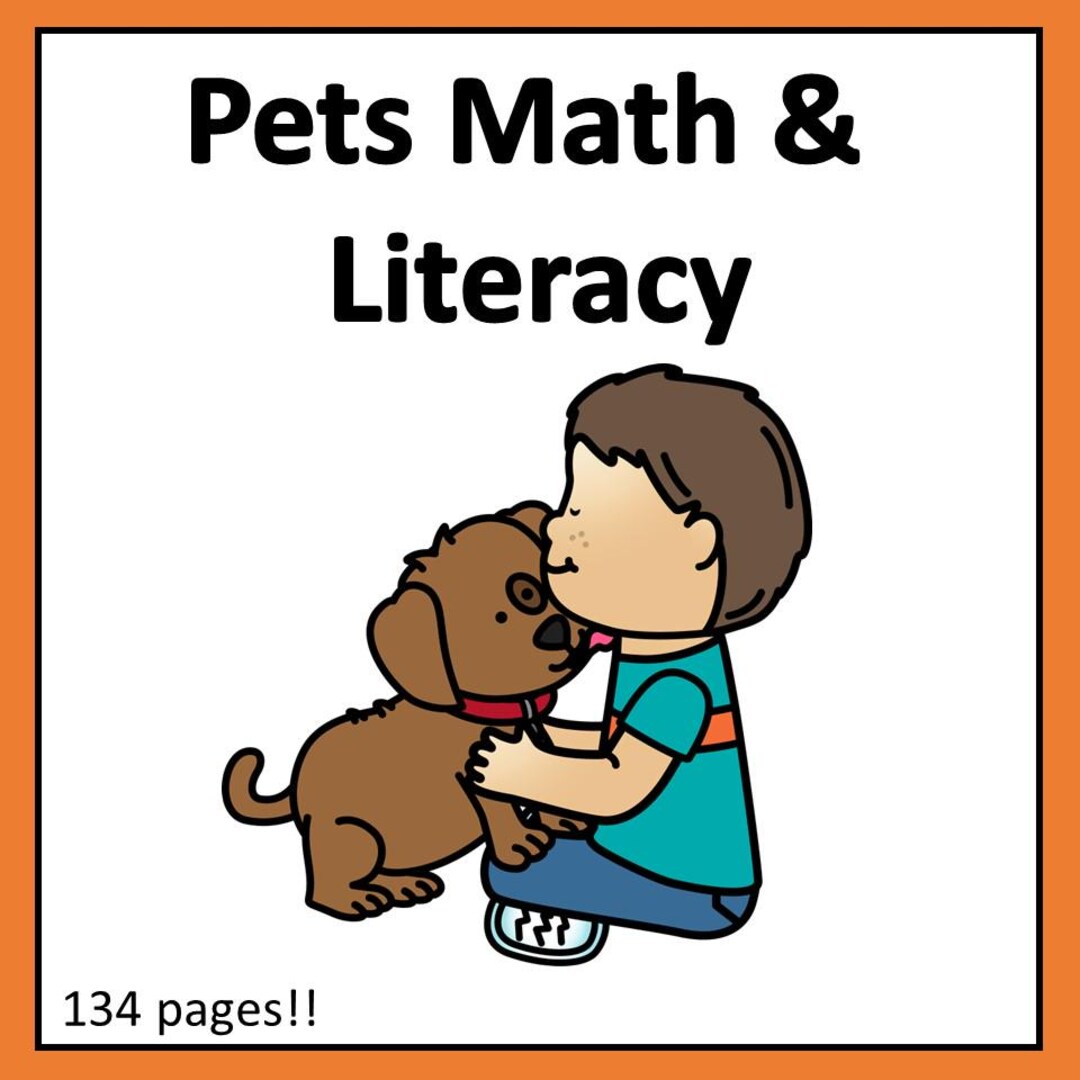 Pets Math & Literacy | Digital Download Products | Teacher Resources - Etsy