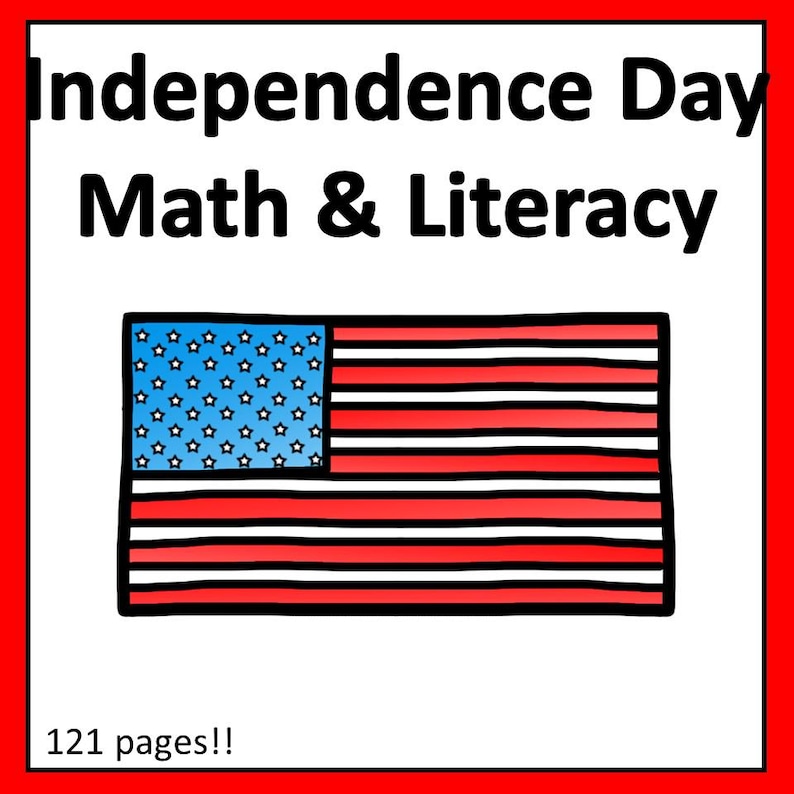 Independence Day Math & Literacy | Digital Download Products | Teacher ...
