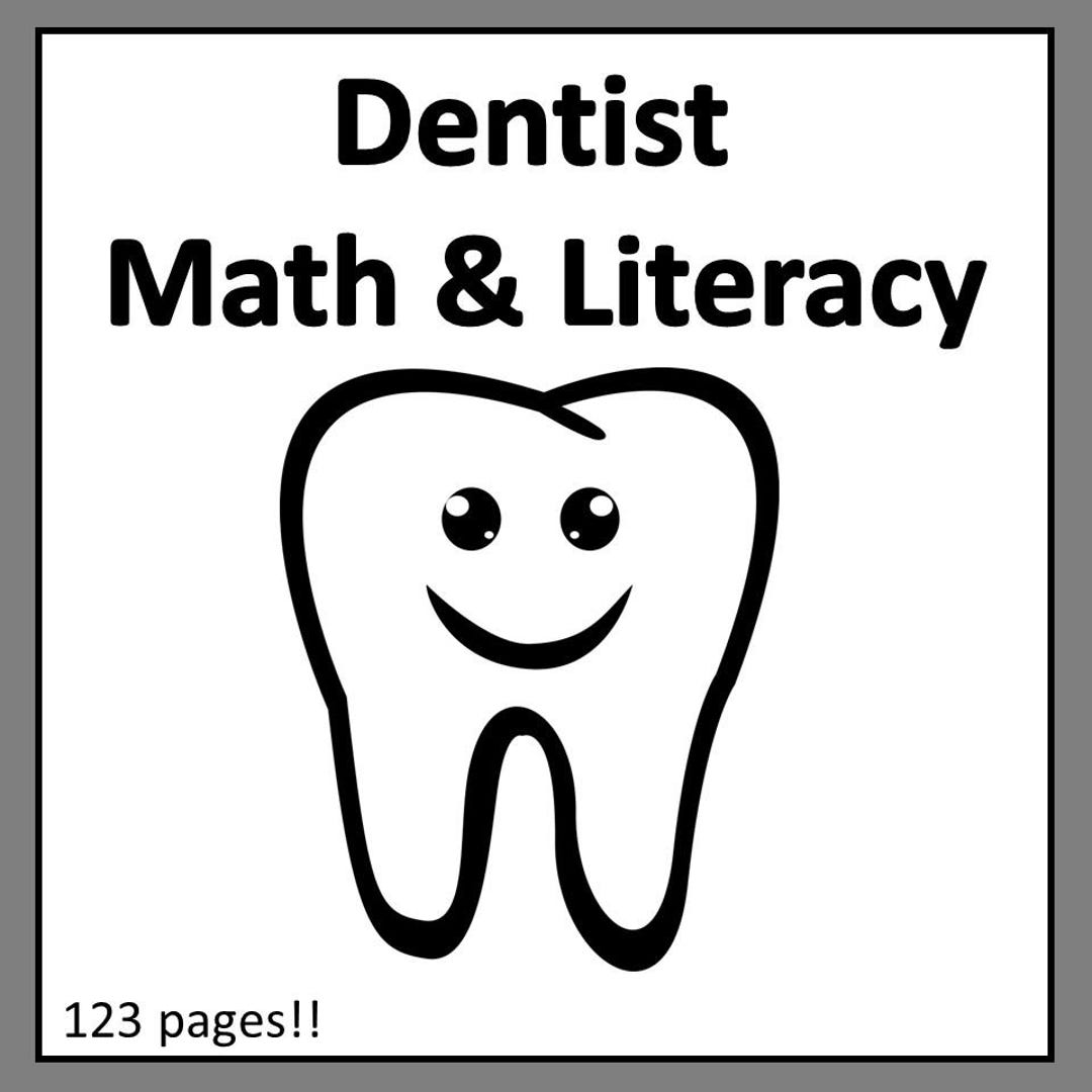Dentist Math & Literacy | Digital Download Products | Teacher Resources ...