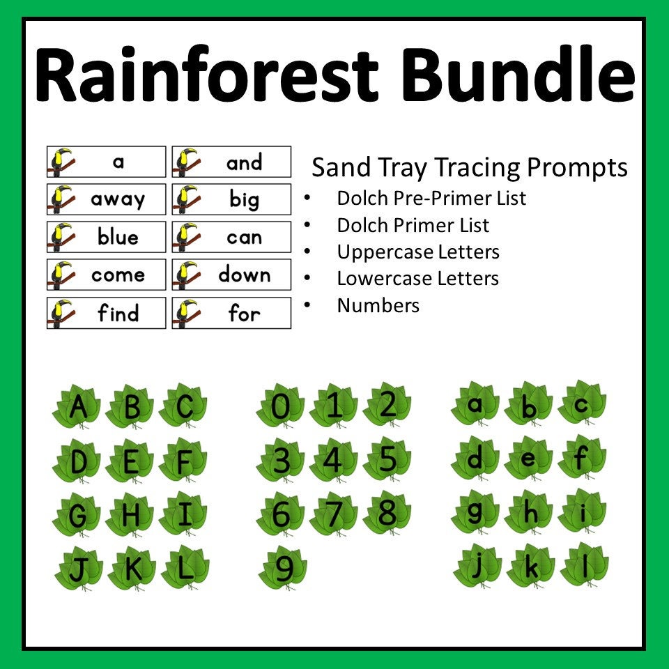 Rainforest Math & Literacy | Digital Download Products | Teacher ...