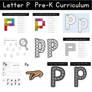 Pre-k Letter P Curriculum | Digital Download Products | Teacher ...